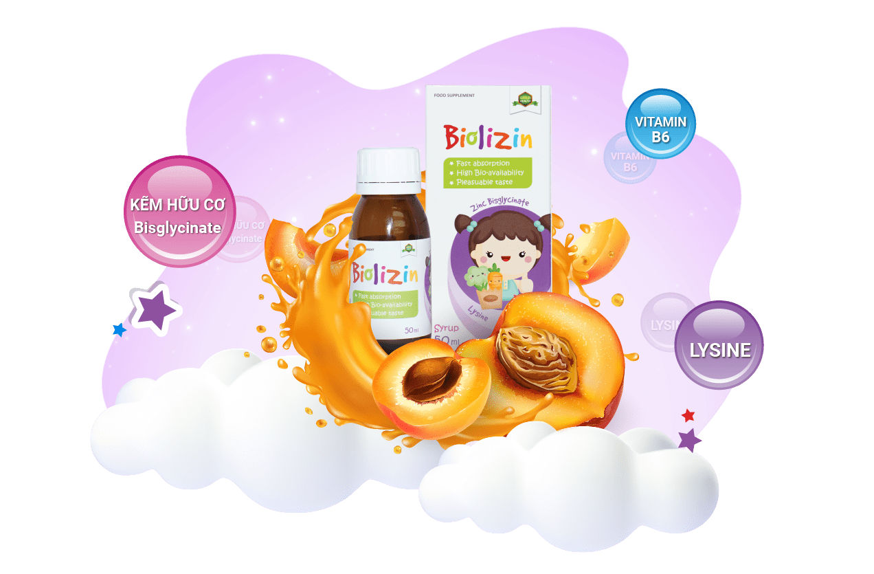Kẽm Biolizin - Kẽm hỗ trợ ăn ngon cho bé