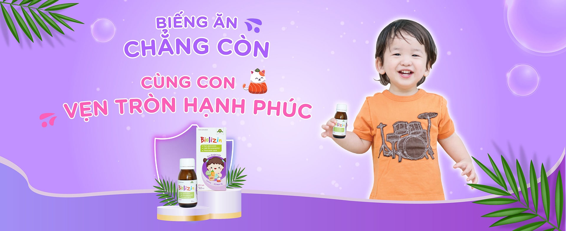 Kẽm Biolizin - Kẽm ăn ngon cho bé